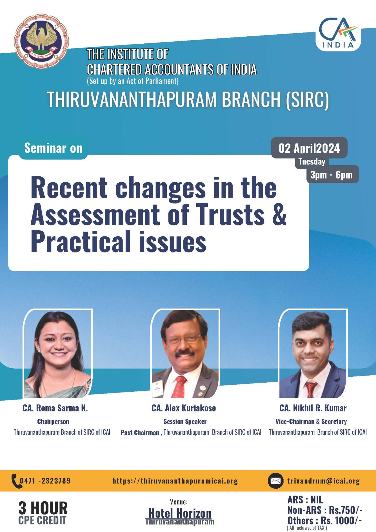 CPE SEMINAR - The Institute of Chartered Accountants of India(ICAI)