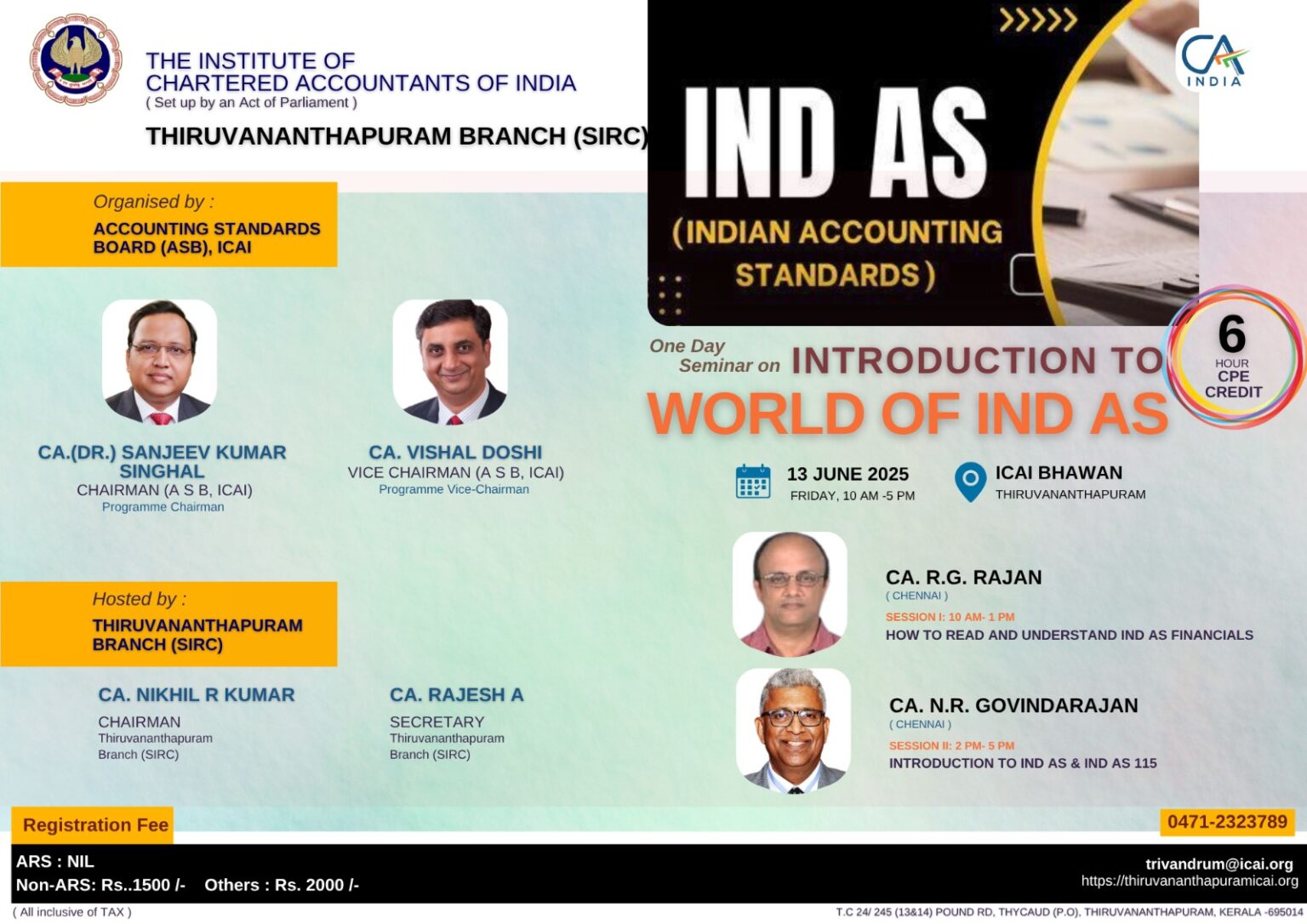One day Seminar on IND AS - The Institute of Chartered Accountants of ...